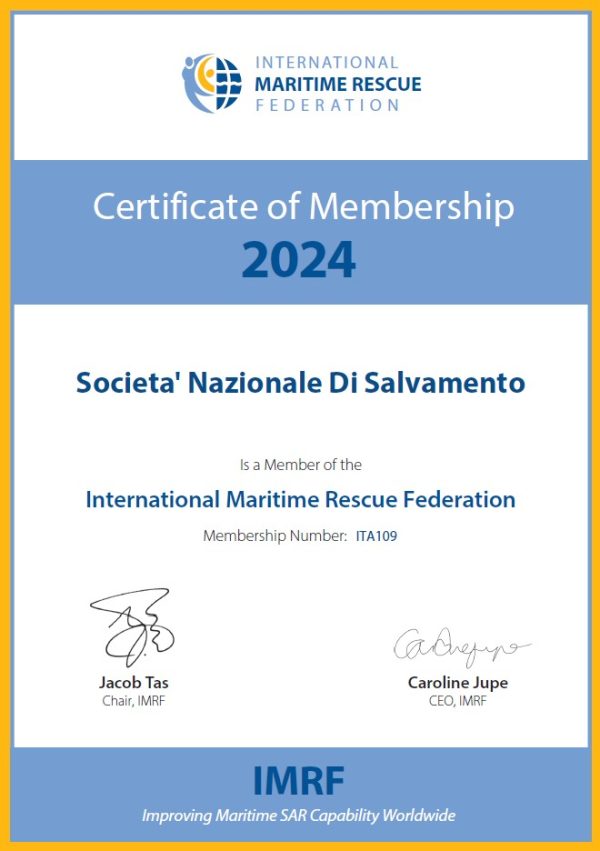 La “Salvamento” rinnova la membership con IMRF – Società Nazionale di ...